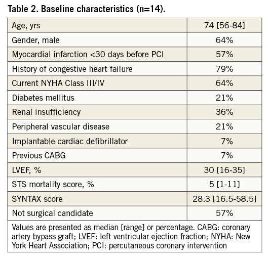Pulsatile iVAC 2L circulatory support in high-risk percutaneous ...